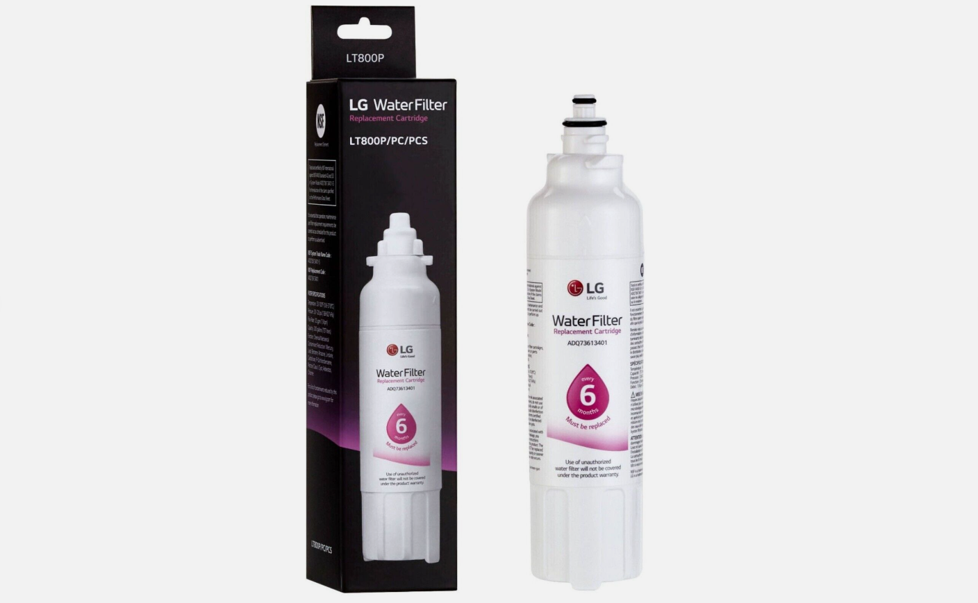 LG LT800P Refrigerator Water Filter ADQ73613401 Black | OKS Supply LLC